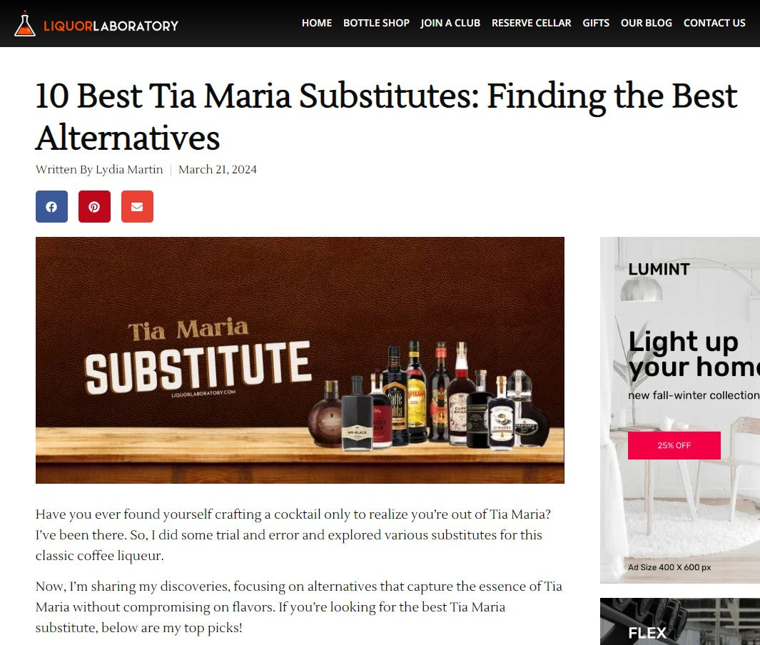 10 Best Tia Maria Substitutes – Tropical Distillery